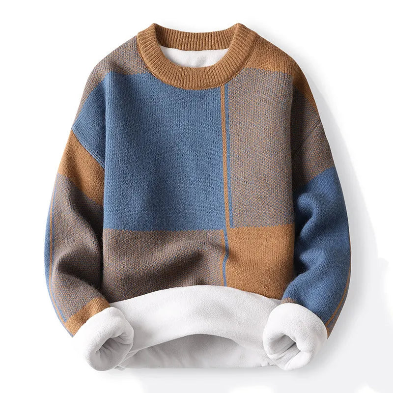 Xavier | Men Spring Colorblock Crewneck Sweater