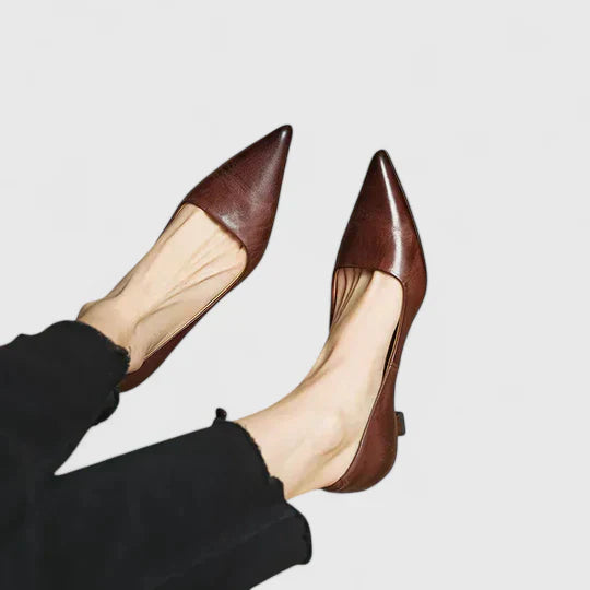Elizabeth | Women Classic Pointed Toe Low Heel Pumps